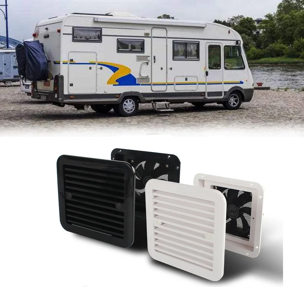 4W-12V-Fridge-Vent-with-Fan-for-RV-Trailer-Caravan-Side-Air-Strong-Wind ...