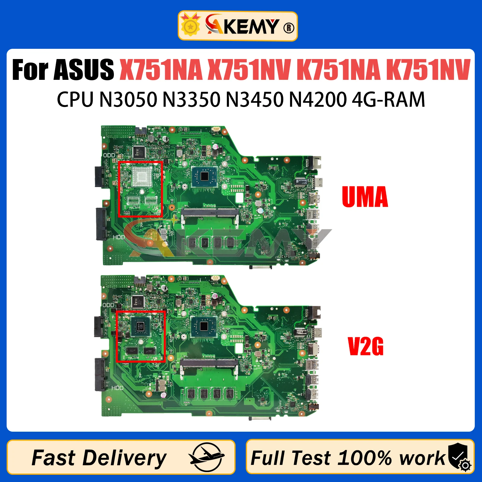AKEMY-X751NA-Mainboard-For-ASUS-X751NV-X751NC-K751NA-K751NV-Laptop ...