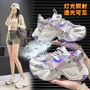 Fashion-Casual-Sports-Heightening-Shoes-for-Women-Lace-up-High-Platform ...