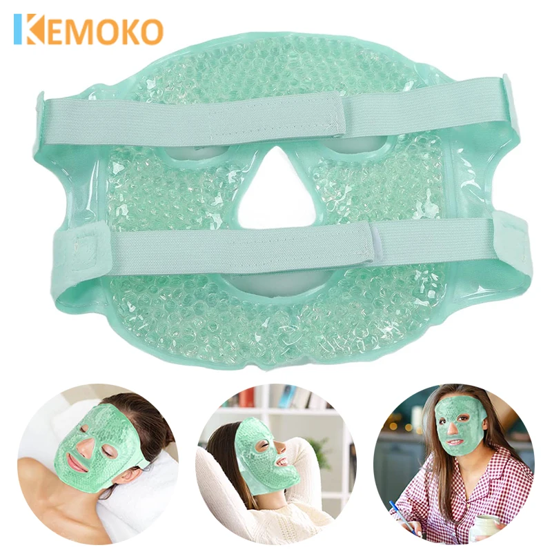 Ice Mask Cold Face Eye Mask Ice Pack Reduce Face Puff Dark Circles Gel ...