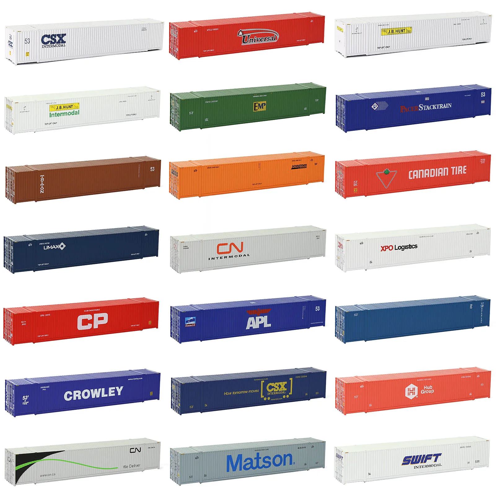 Evemodel-1pc-HO-Scale-53ft-Shipping-Container-1-87-53-Cargo-Box-Freight ...