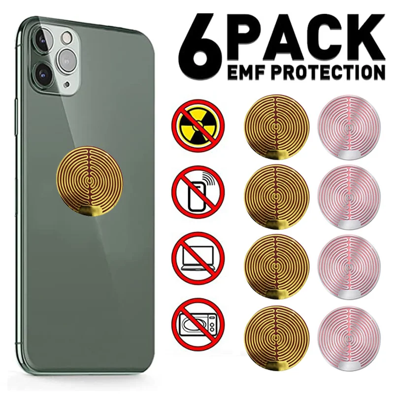 Universal Radiation Stickers Mobile Phone Anti-Radiation Metal Sticker ...