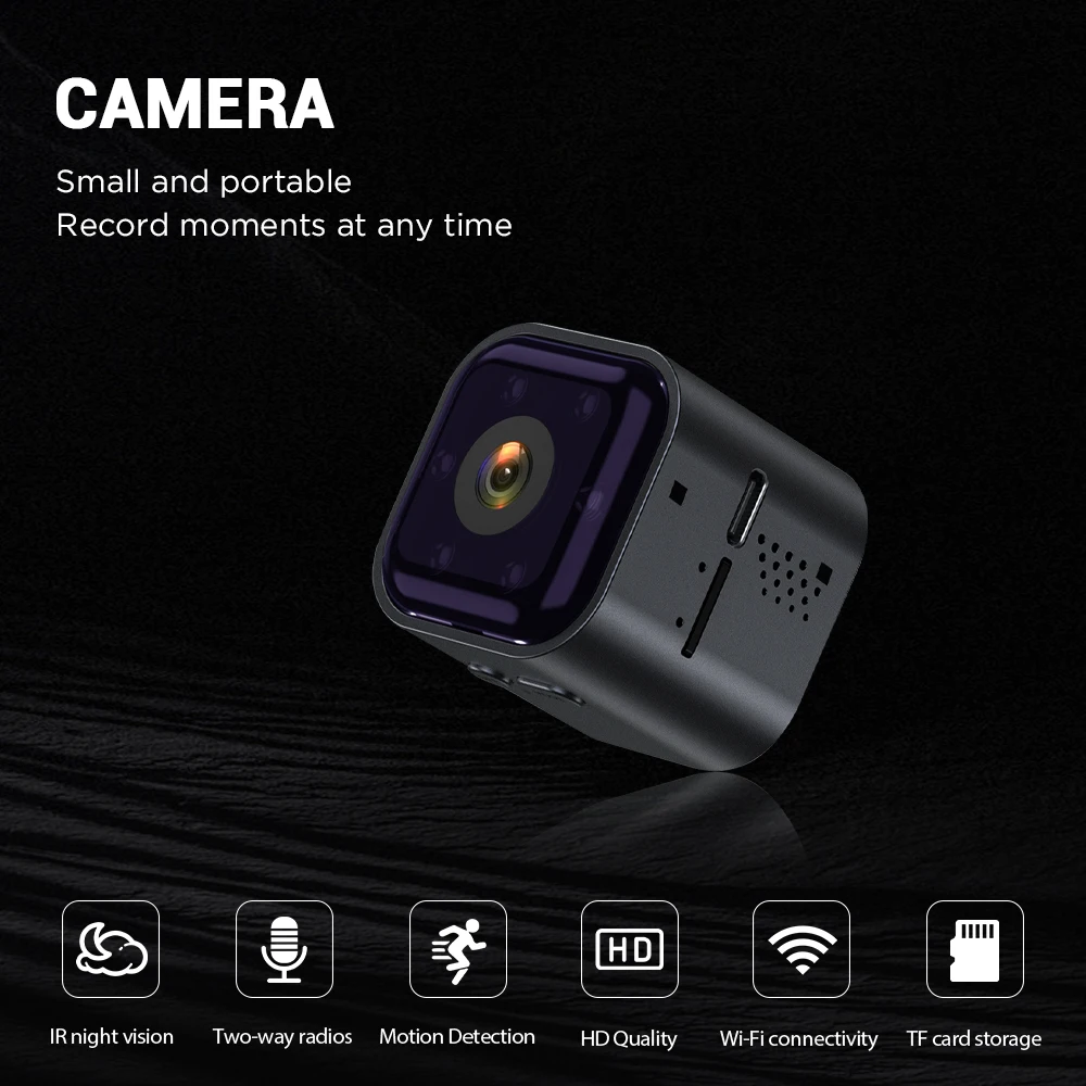 As03 1080P HD Smart WiFi Camera with IR Night Vision, Motion Detection ...