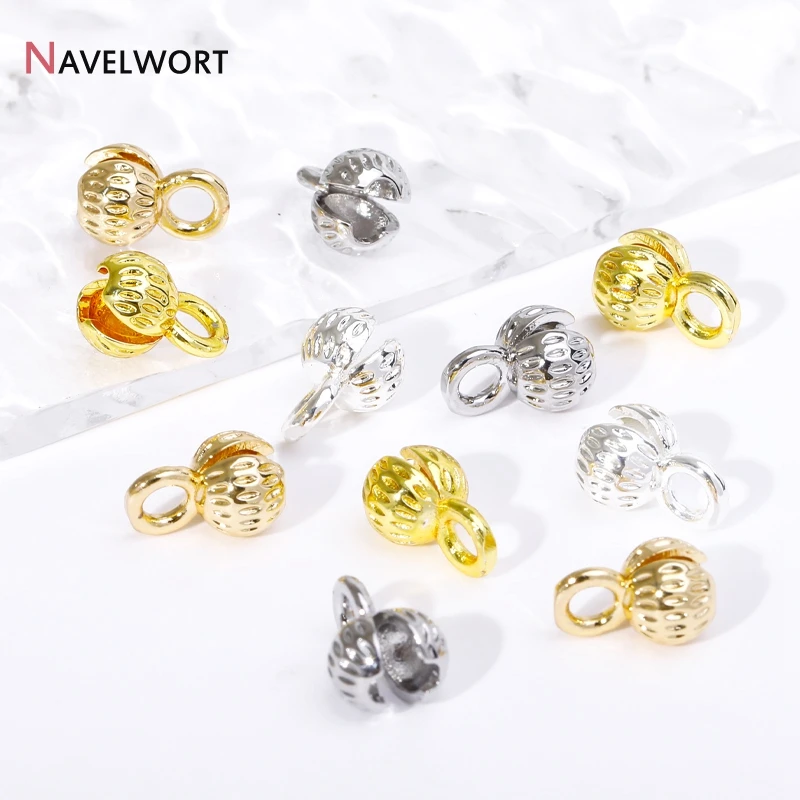 14K-18K-Gold-Plated-Brass-Crimp-End-Cap-Stripe-End-Caps-Jewelry-End ...