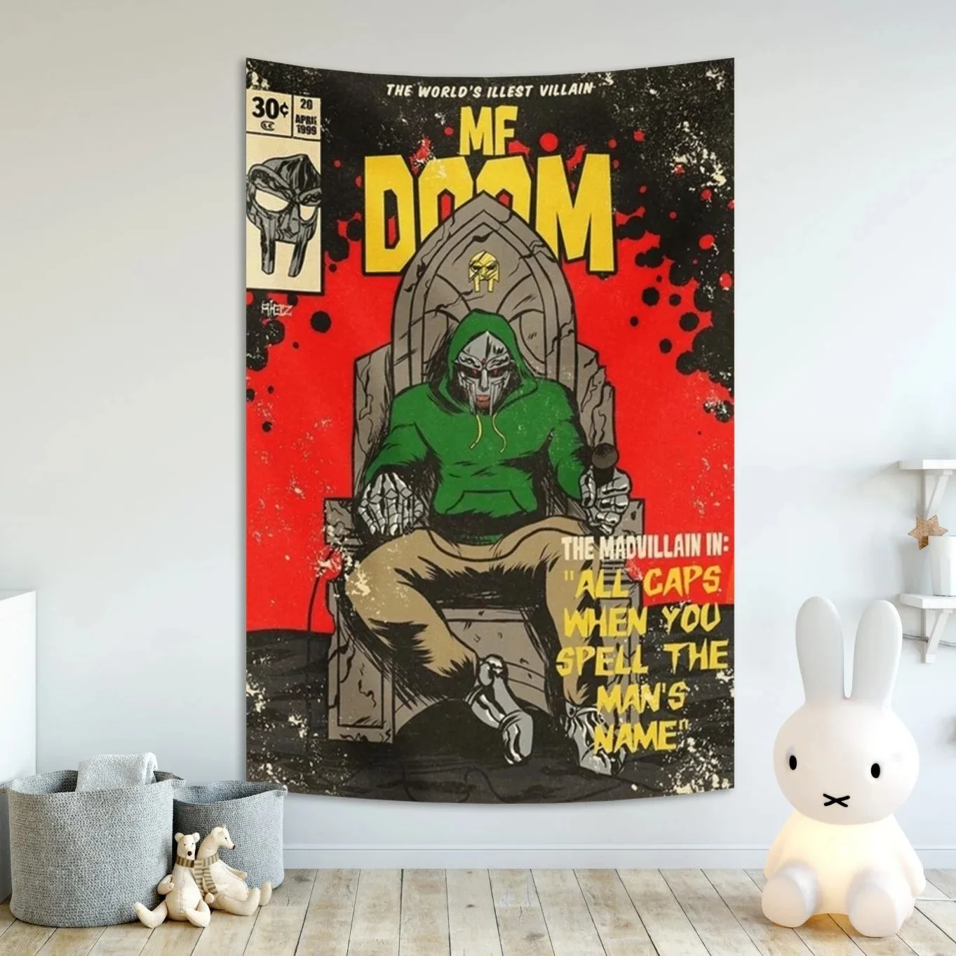 Retro-Mf-Doom-Posters-Tapestry-Rapper-Singer-Vintage-Home-Room-Bar-Cafe ...