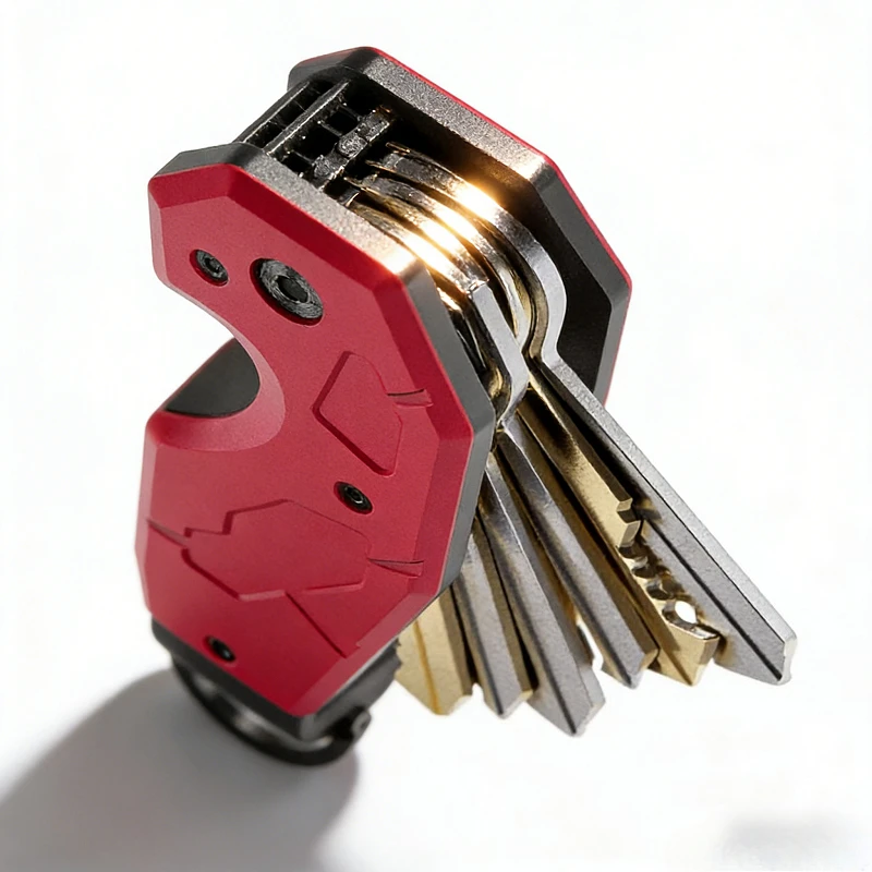 Minimalist Metal Key Organizer Keychain for Men Daily Carry With ...