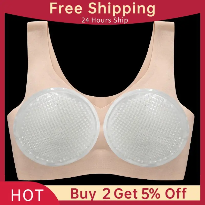 Swimming-Bra-Pads-Breathable-Silicone-Bra-Inserts-Waterproof-Reusable ...