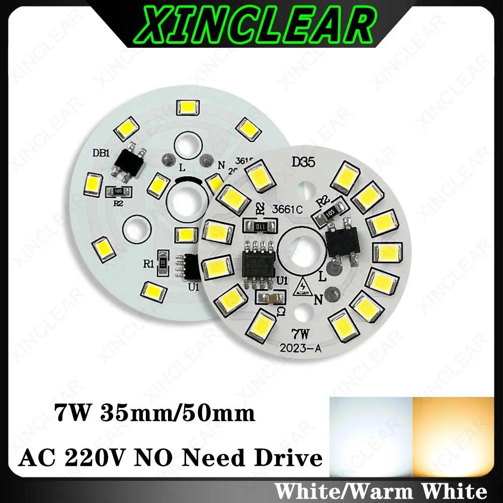 10pcs High Bright LED Light Board 7W Warm White AC 220V No Need Drive ...