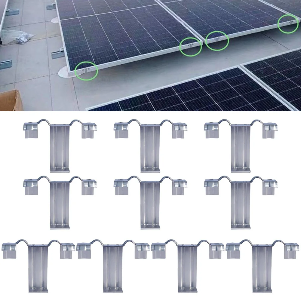 10-Pcs-30-35-40mm-Stainless-Steel-Solar-Panel-Photovoltaic-Water-Guide ...