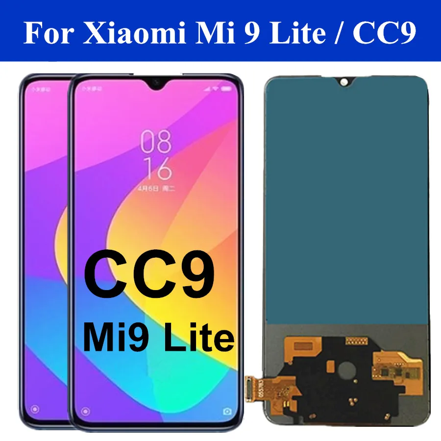 6.39 "Xiaomi Mi9 Lite LCD Mi 9 Lite M1904F3BG LCD 디스플레이 터치 스크린 디지타이저 유리 어셈블리, Xiaomi Mi CC9 ...