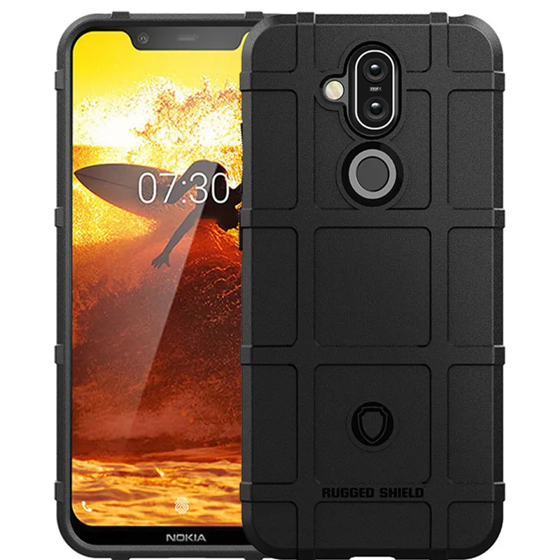 Armor-Heavy-Phone-Case-for-Nokia-8-1-X7-Shockproof-Matte-Rubber-Cover ...