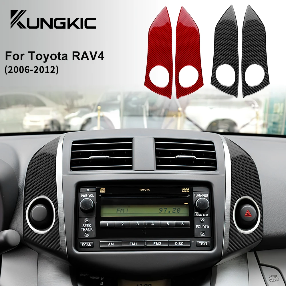 Real Soft Carbon Fiber Sticker For Toyota RAV4 2006 2007 2008 2009 2010 ...