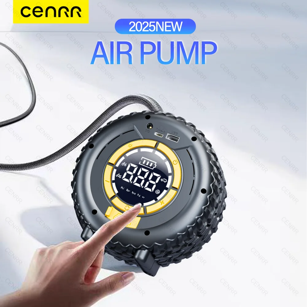 CENRR 1200A Car Jump Starter Portable 150PSI Air Pump Car Battery ...