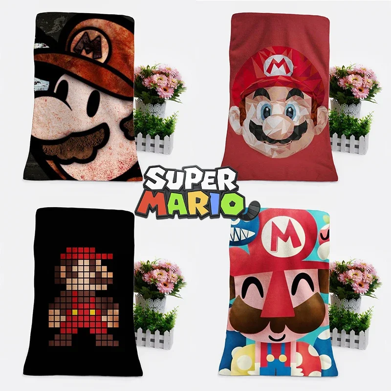 Serviette-de-bain-en-coton-imprim-Super-Mario-Anime-pour-enfants-petit ...