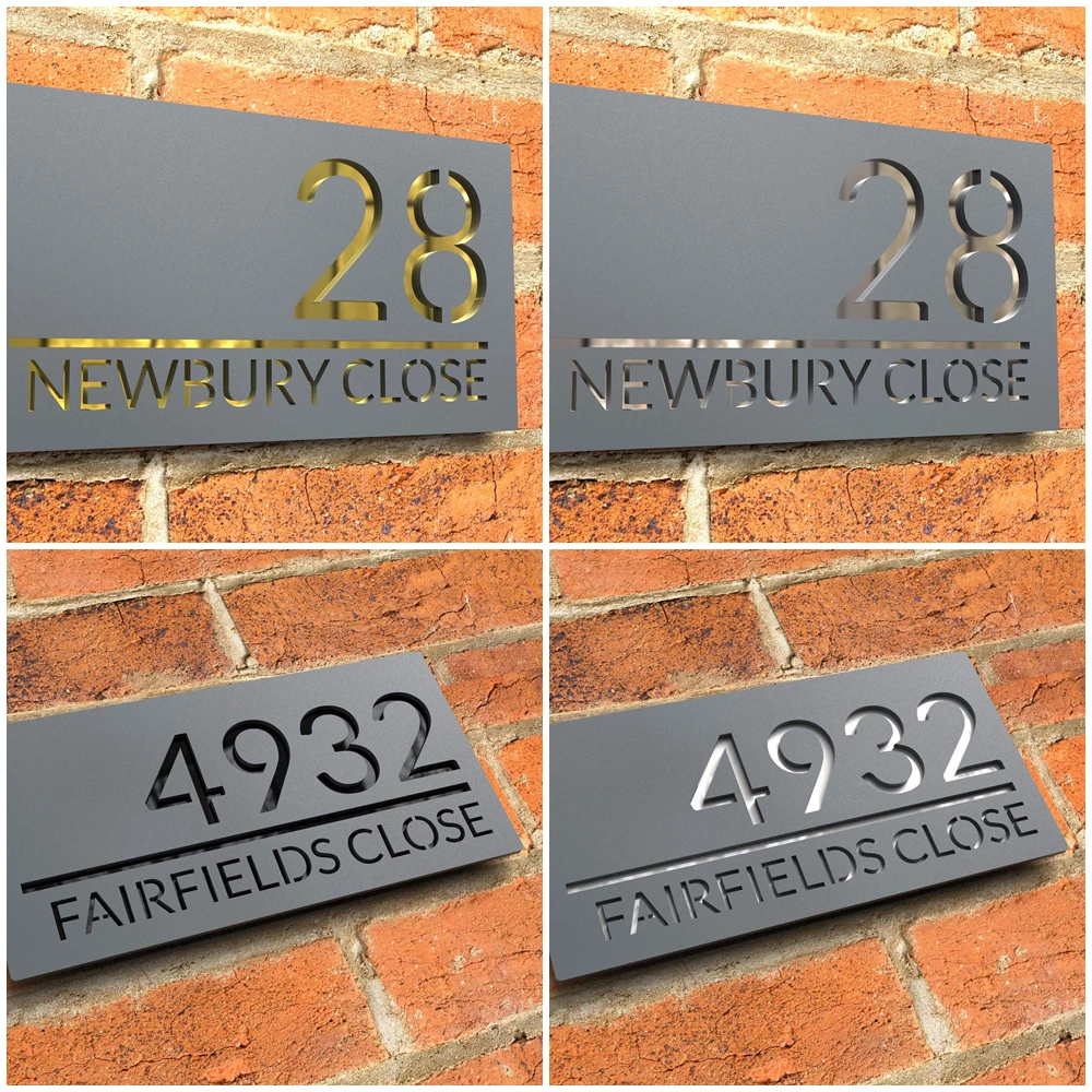 Design-House-Number-Plaque-Personalized-Custom-3D-Anthracite-Silver ...