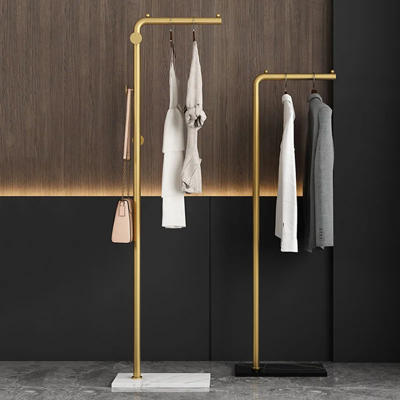Balcony Clothes Rack Boutique Aesthetic Stand Hanger Corner Shelf ...