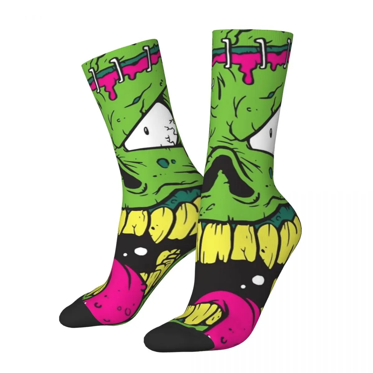Hip-Hop-Vintage-Popping-Zombie-Crazy-Men-s-Compression-Socks-Unisex ...