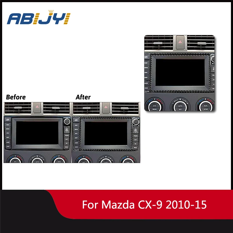 Central-CD-air-conditioner-C-Stickers-Interior-Carbon-Fiber-For-Mazda ...