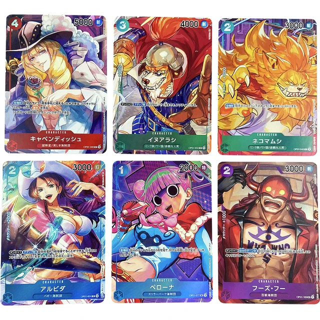 Anime Cards One Piece OPCG Replica Japanese Version Card Game OP01 ...