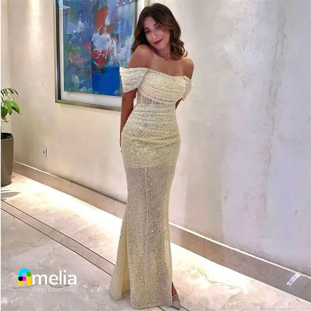 Amelia-Prom-Dress-Short-Sleeves-With-Floor-Length-Evening-Dress-Women ...