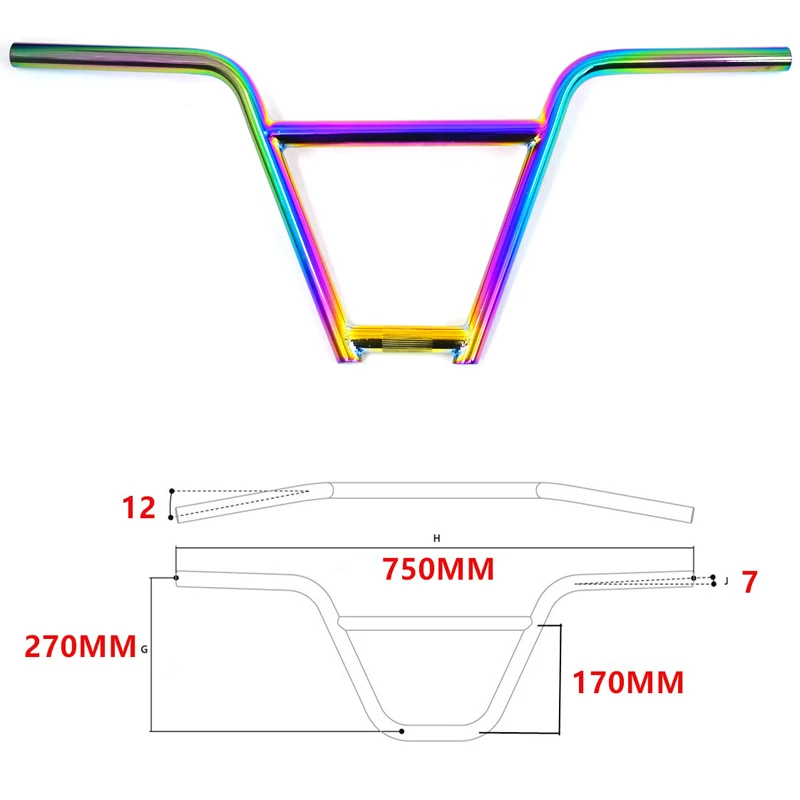 BMX-Bike-Handlebar-22-2MM-750MM-Chromium-Molybdenum-Steel-Handlebar-BMX ...