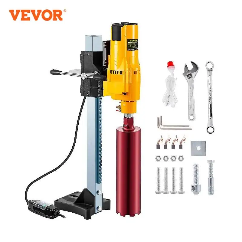 VEVOR-205mm-Diamond-Core-Drill-Rig-3980W-Wet-Dry-Handheld-Concrete ...