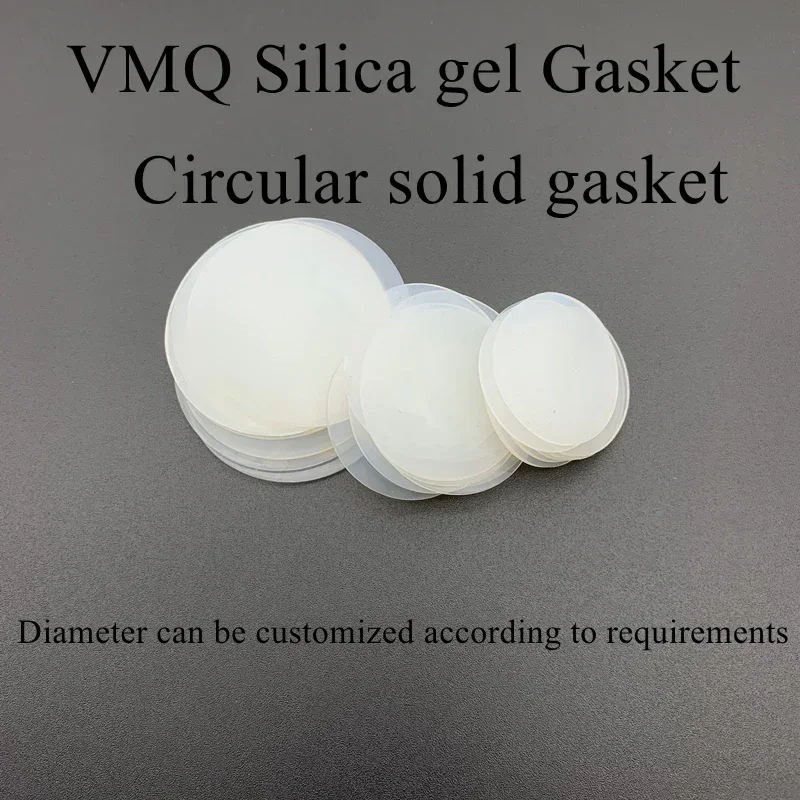 10pcs-White-Round-Silicone-Rubber-Sheet-Seal-Gasket-Diameter-8-10-12-15 ...