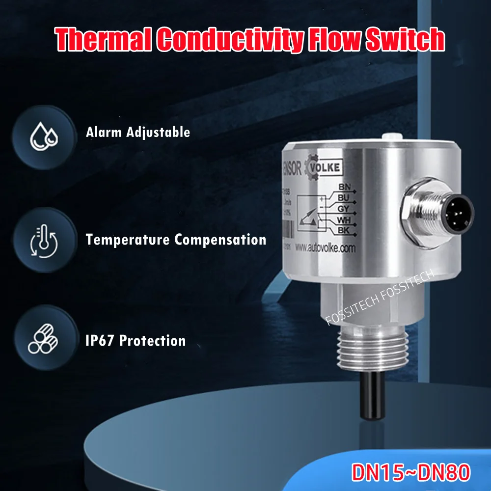 FGS-DN10-DN350-Thermal-Conductivity-Flow-Switch-Electronic-Thermal ...