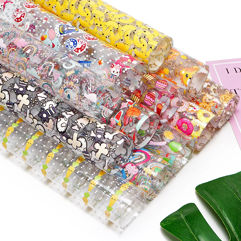 Transparent-PVC-Film-Iridescent-Faux-Leather-Sheets-Vinyl-Dream-Jelly ...