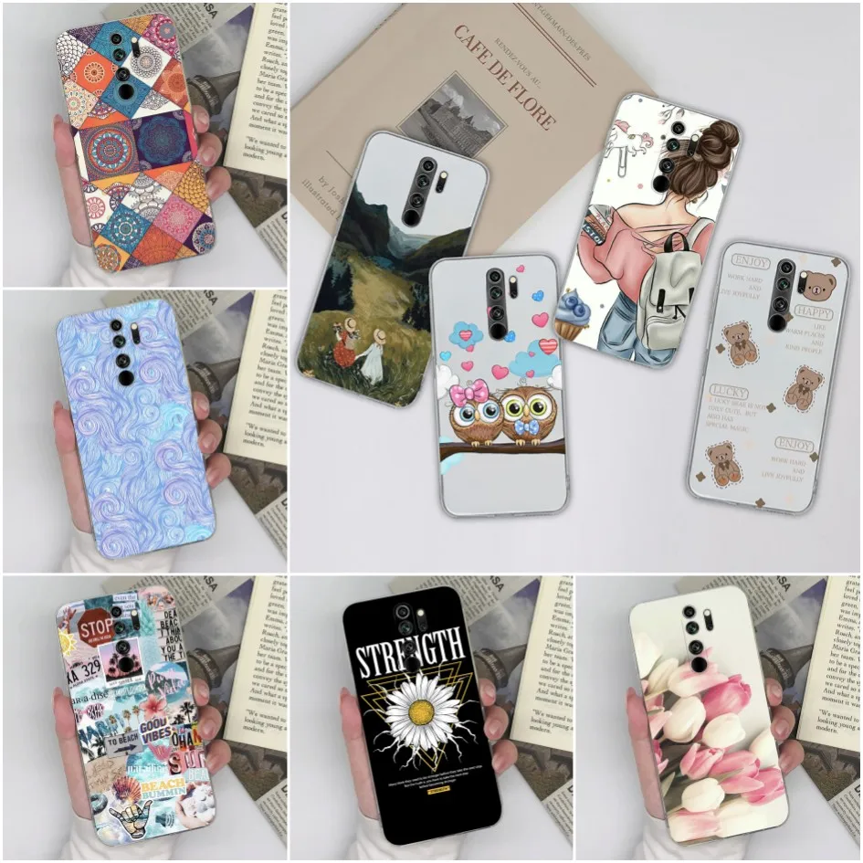 Case-For-Redmi-Note-8-Pro-Fashion-Clear-Cute-Bear-Silicone-Soft-Back ...