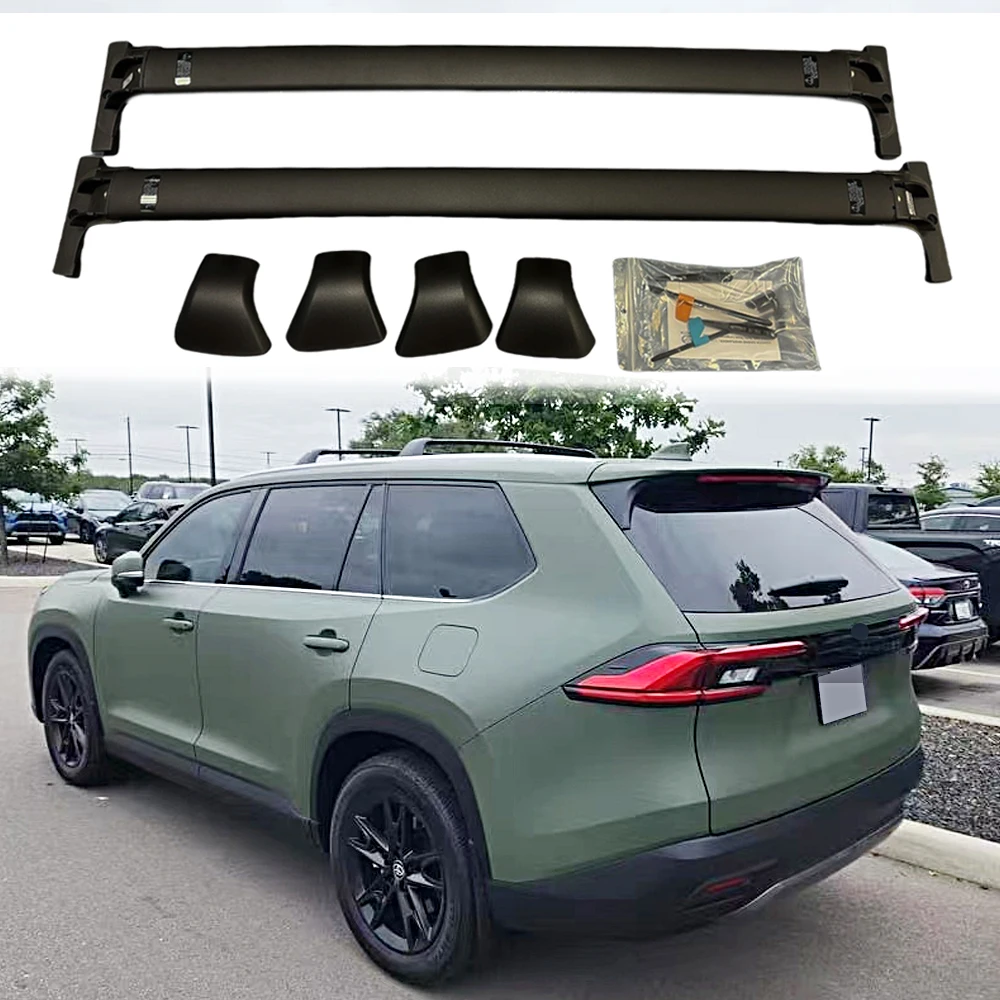 2Pcs-Black-Crossbar-Roof-Rail-Rack-Cross-Bars-Luggage-Carrier-Fits-for ...