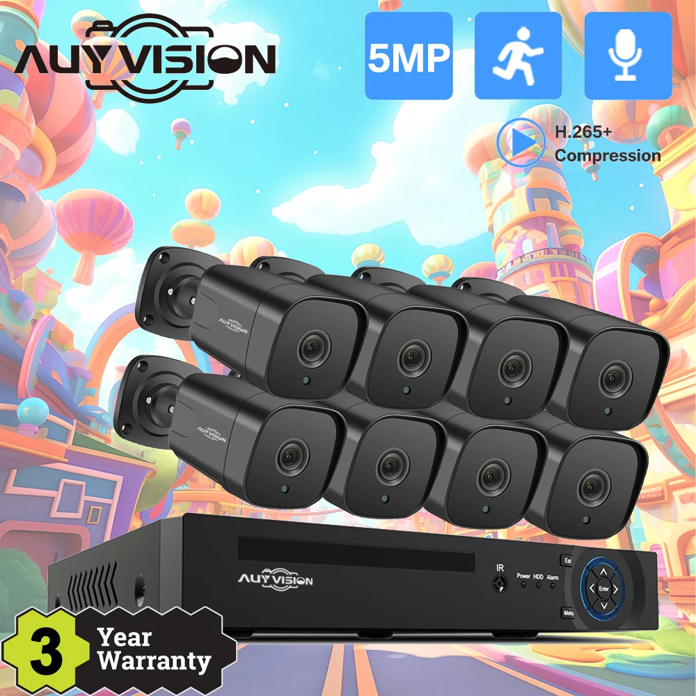 5MP-CCTV-Camera-Security-System-4K-8CH-POE-NVR-Set-Outdoor-Waterproof ...