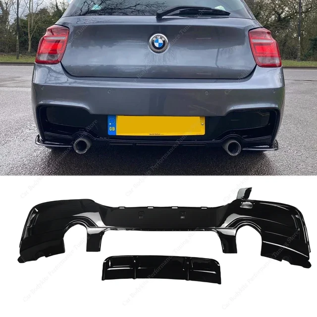For Bmw F20 F21 Pre-Lci MP Style Rear Diffuser Rear Bumper Lip Splitter ...