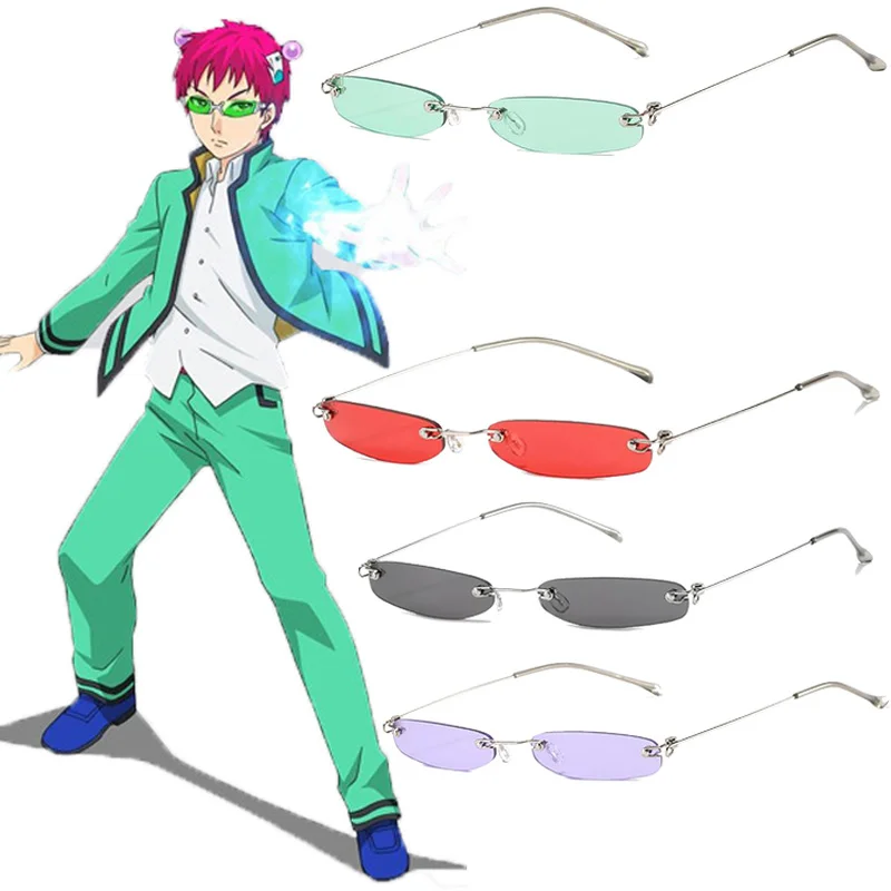 Anime The Disastrous Life Of Saiki K. Cosplay Props Saiki Kusuo Glasses ...