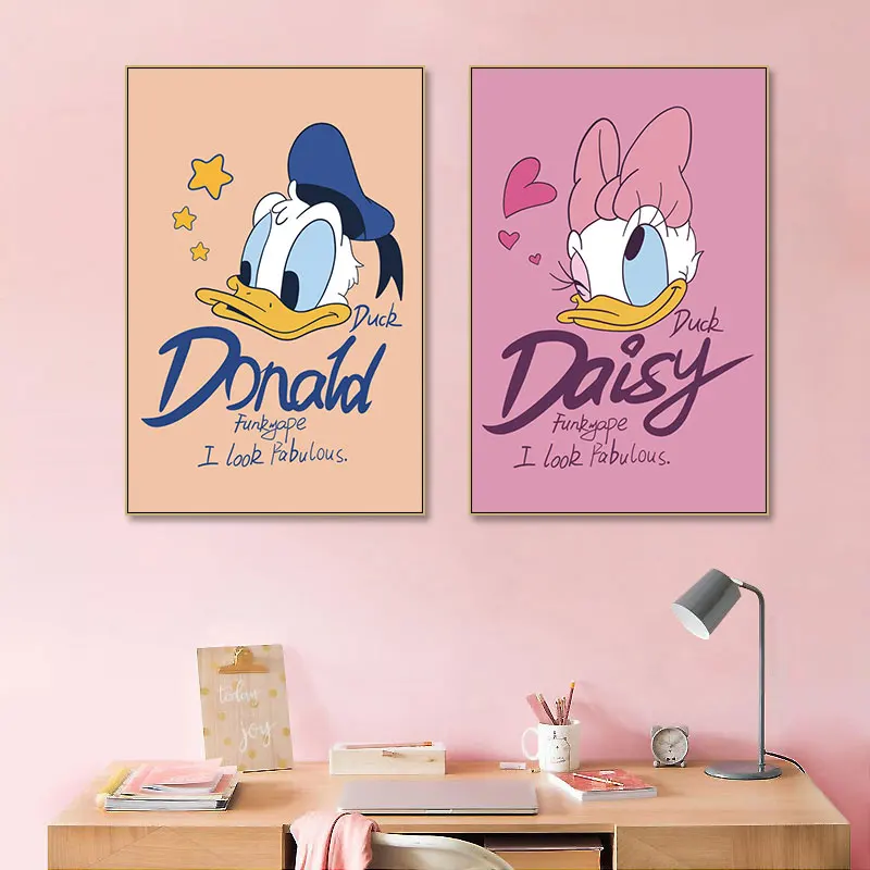 Disney-Cartoon-Posters-Mickey-Mouse-Prints-Donald-Duck-Dais-Wall-Art ...