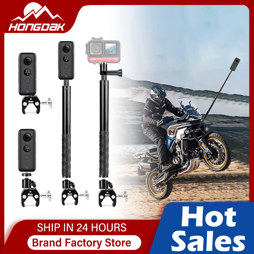 HONGDAK-Palo-de-Selfie-Invisible-para-motocicleta-accesorios-de-montaje ...