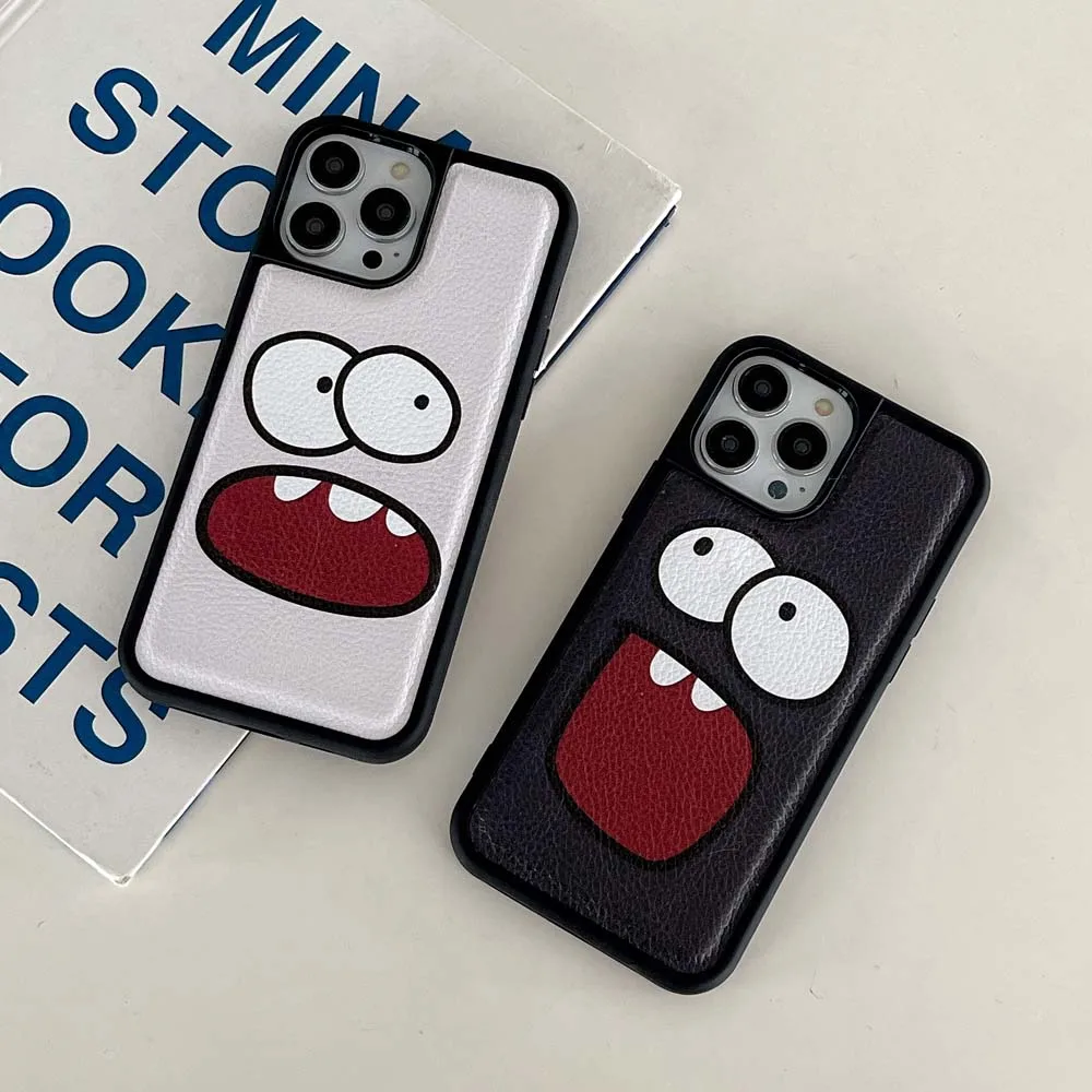 Black Cartoon Cortex Phone Case for IPhone 14 13 12 11 Pro Max XR ...