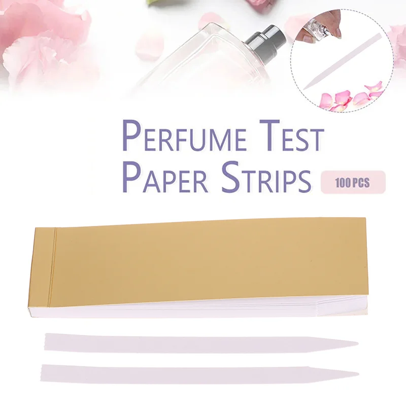 100pcs Tester Strips Fragrance Disposable White Women Smell Paper Paper ...