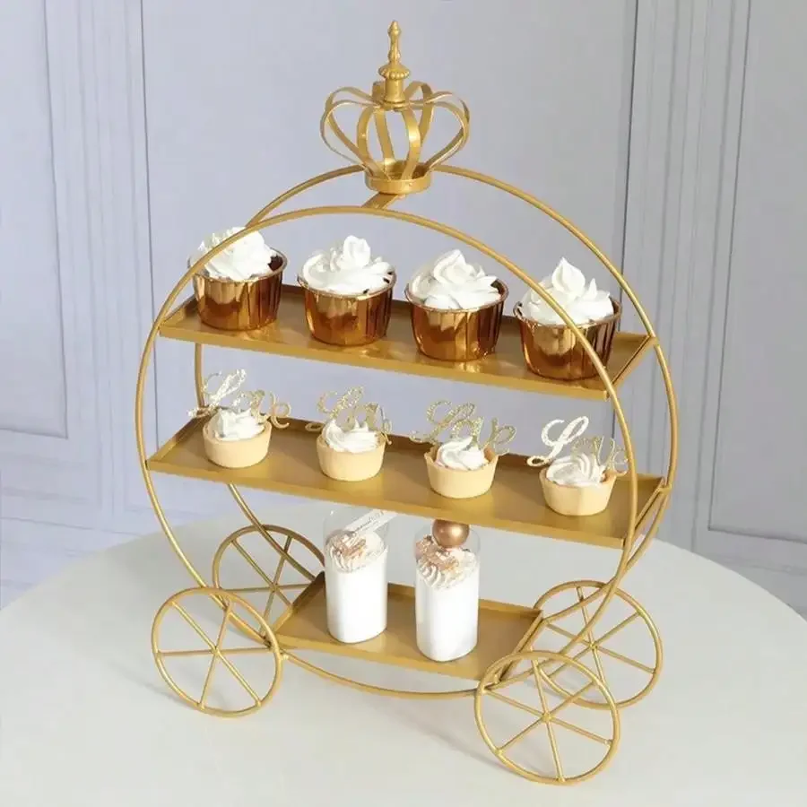 European Style Crown Dessert Rack, Multi-Layered Pastry Display Stand ...