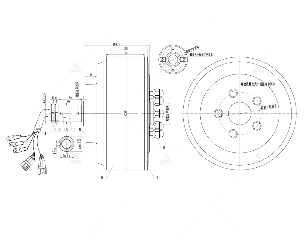 E Car Conversion Kit QS273 12000W Hub Motor Kit