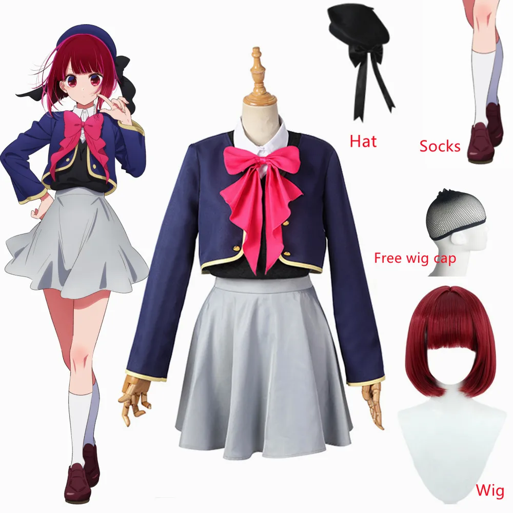 Disfraz de Cosplay de Anime Oshi No Ko Kana Arima para mujer, peluca ...