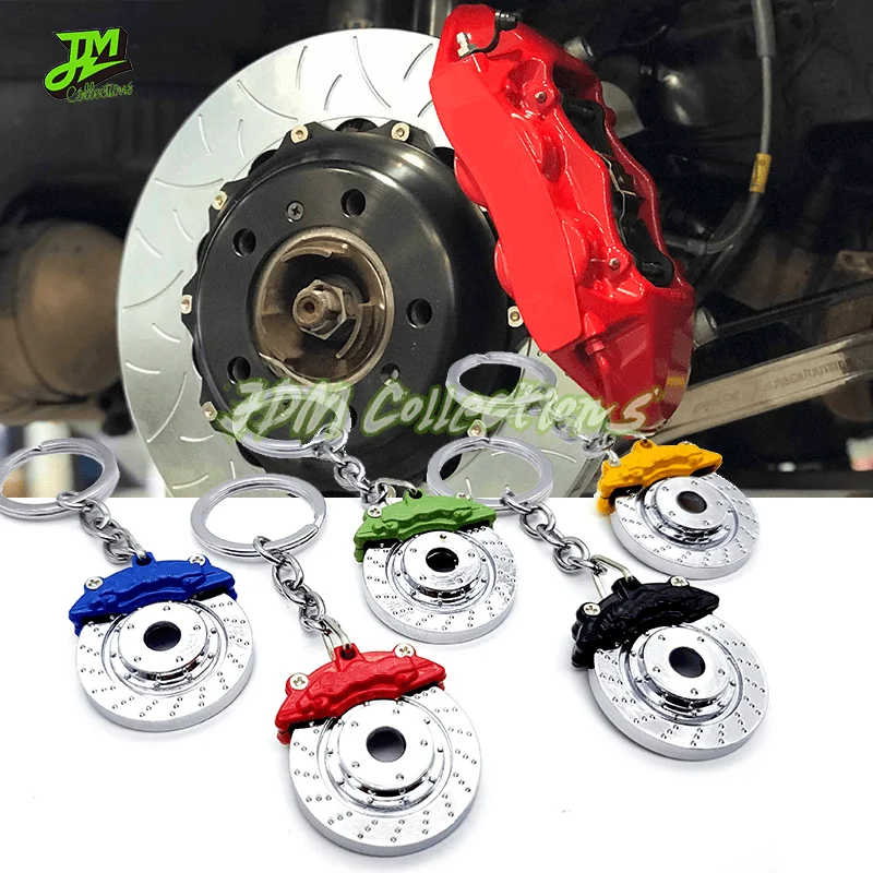 8-Color-Brake-Keychain-Hub-Calipers-Keyring-Wheel-Brake-Metal-Key ...