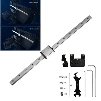 Creality Ender 3 V2 Linear Rail Kit X-axis Rail Guide MGN12C 12.6" with Mount Bracket Support ...