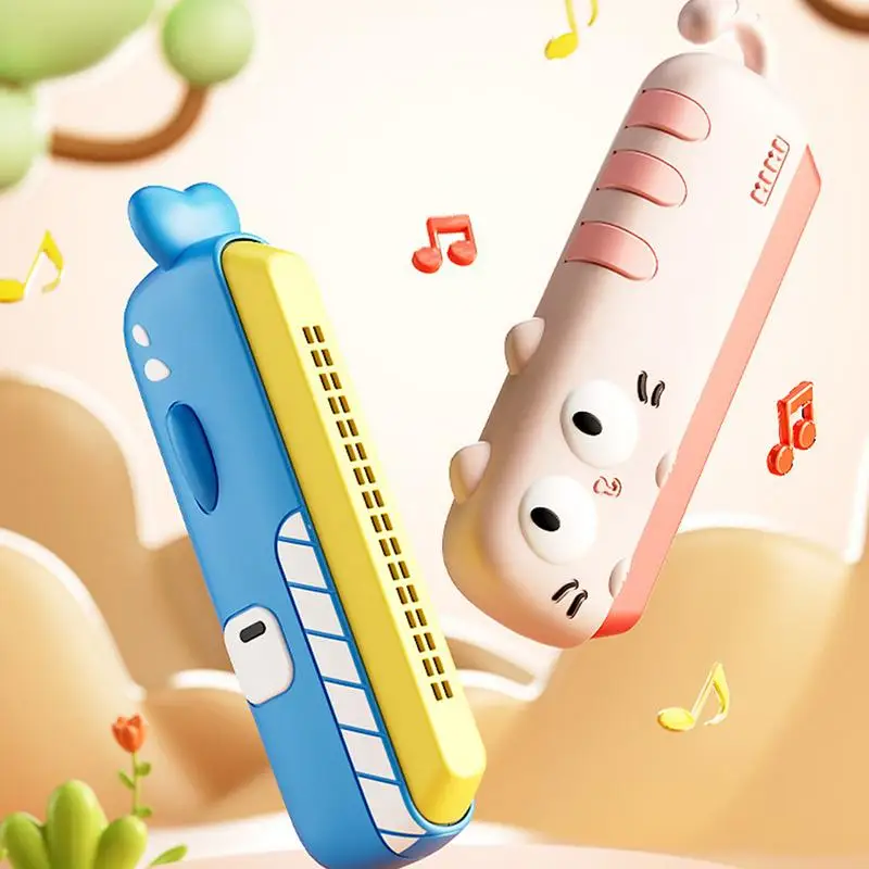 Toy-Harmonica-Cartoon-16-Holes-Harmonica-For-Kids-Beginners-Musical ...