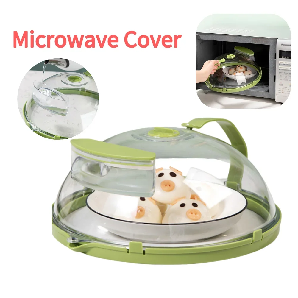 Microwave Cover Clear Microwave Splatter Cover with Water Steamer and ...