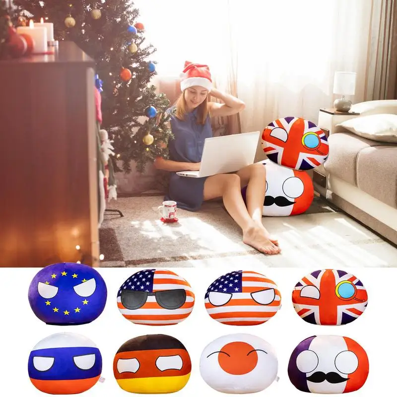 40cm Country Balls Pp Cotton Stuffed National Balls Plushies Anime ...