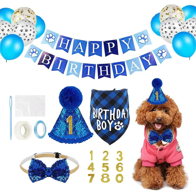 Puppy-Birthday-Supplies-Birthday-Boy-Dog-Bandana-Dog-Party-Supplies ...