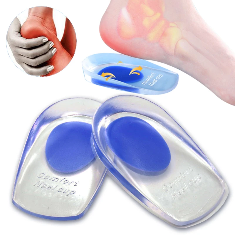 Silicone-Gel-Insoles-Pain-Heal-Cushion-Bone-Spurs-Pain-Relief-Heel ...