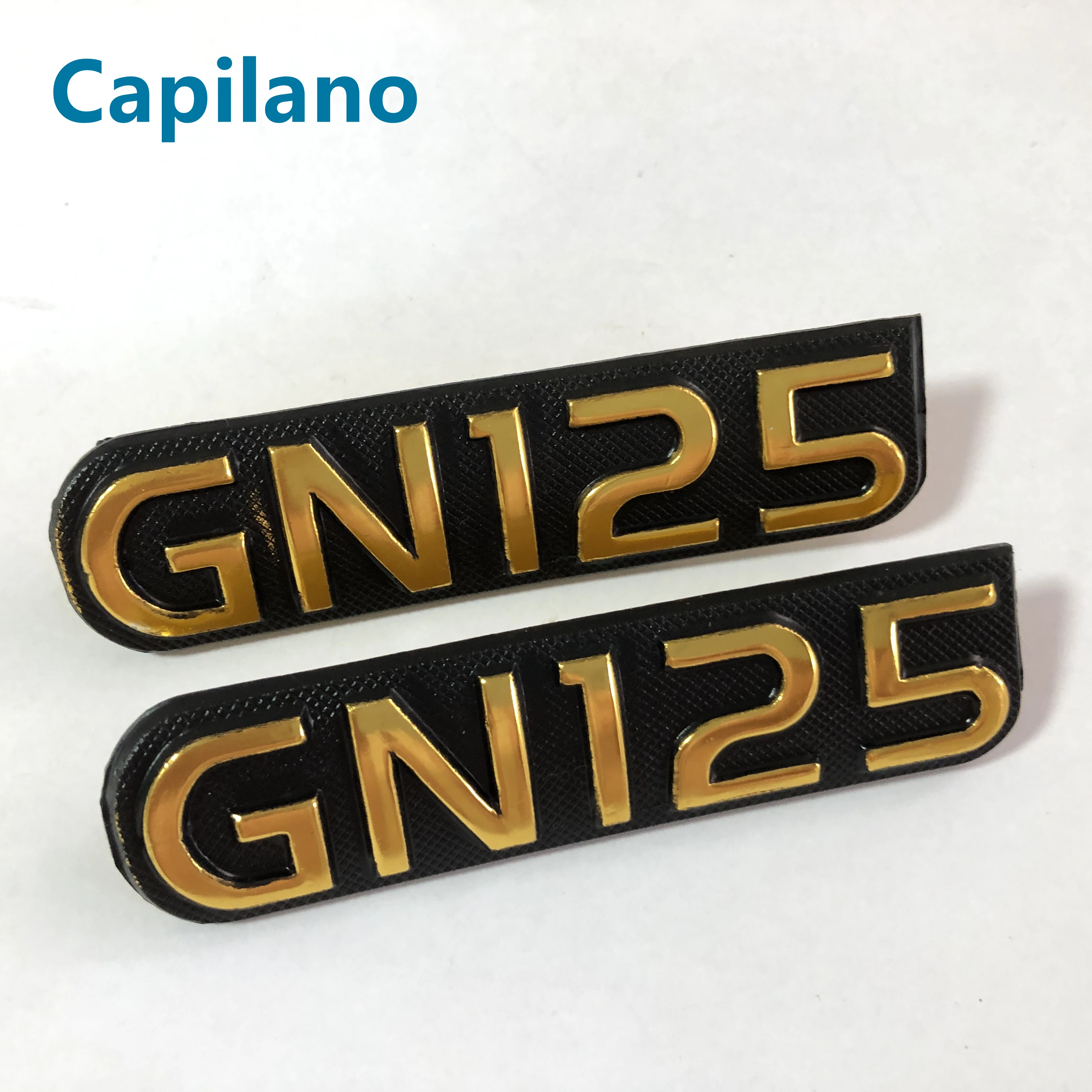 motorcycle Gold Color GN125 mental plate texture sign label mark for ...