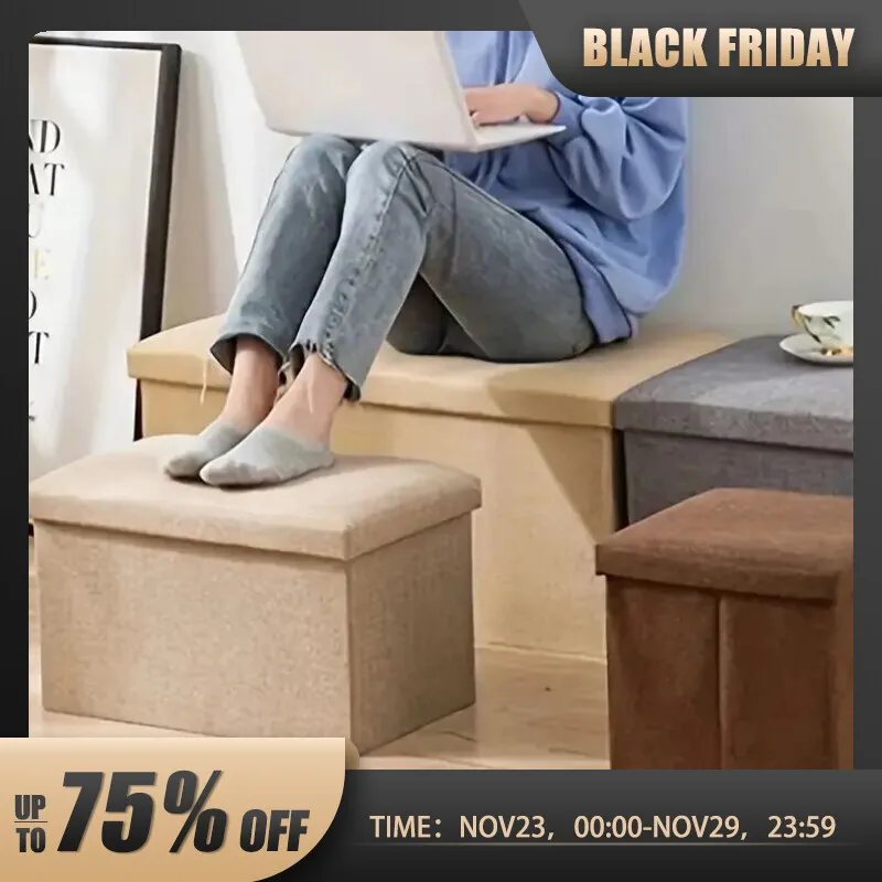 1pc-Foldable-Fabric-Storage-Stool-Multifunctional-Home-Life-Storage-Box ...